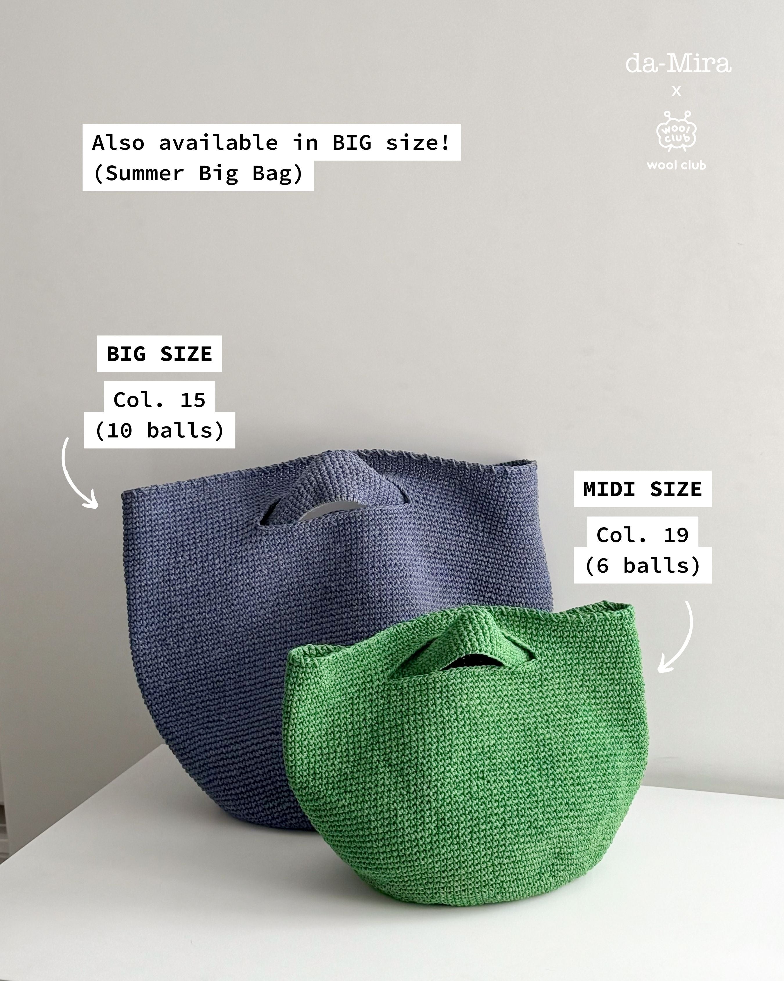 Summer Midi Bag: Yarn & Pattern Package – da-Mira