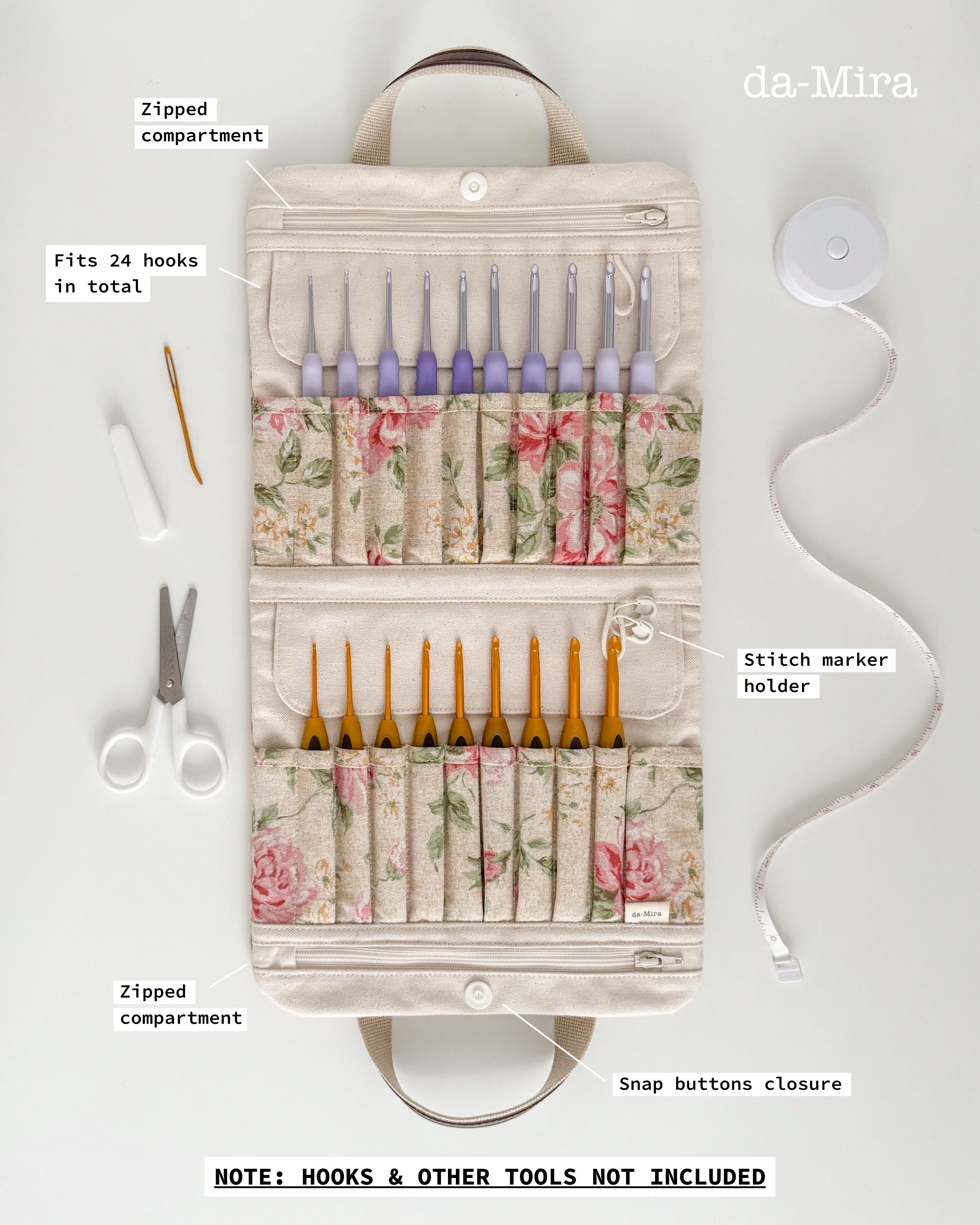 Carry & Hang Crochet Hook Bag – da-Mira