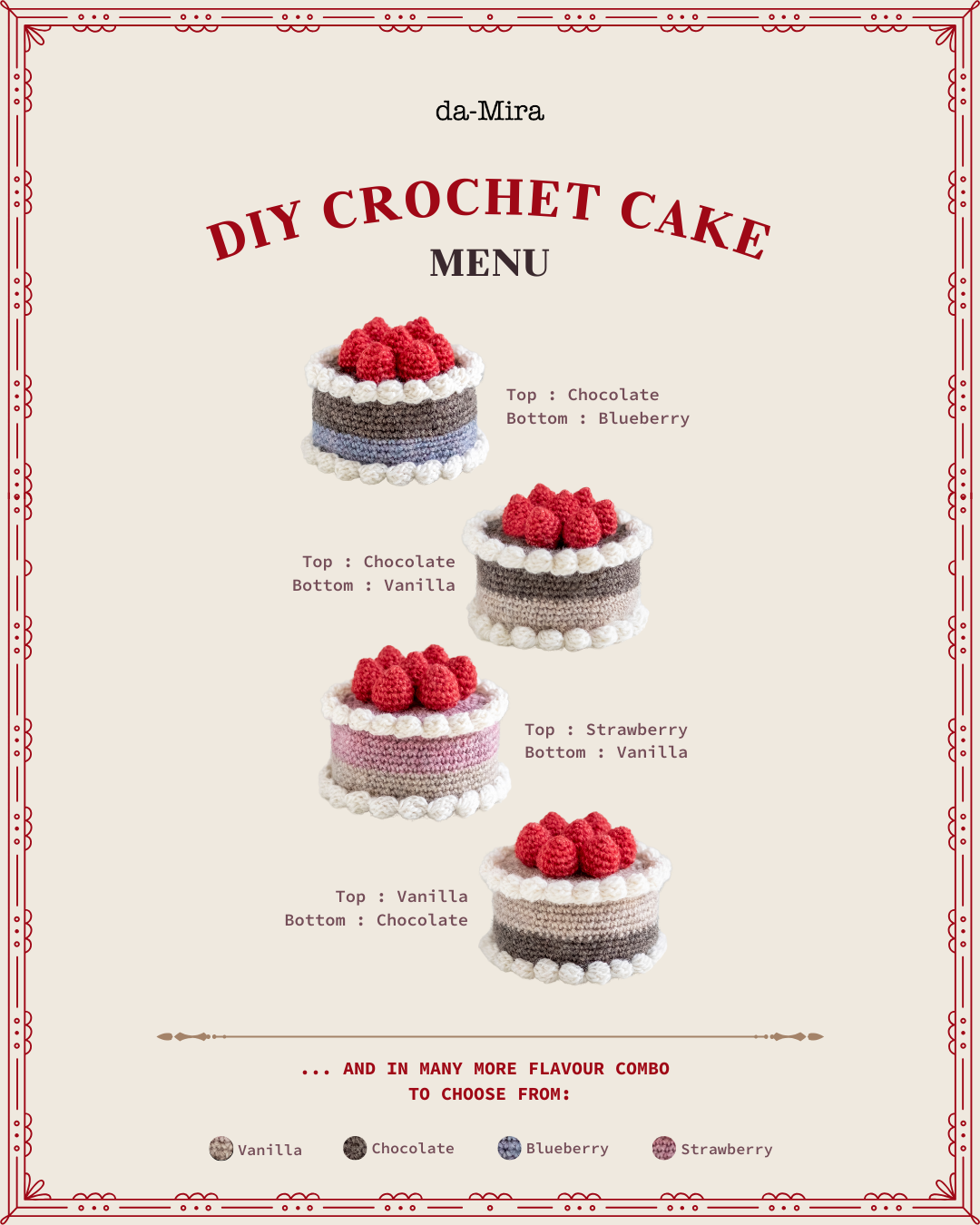 DIY Crochet Cake Kit – da-Mira